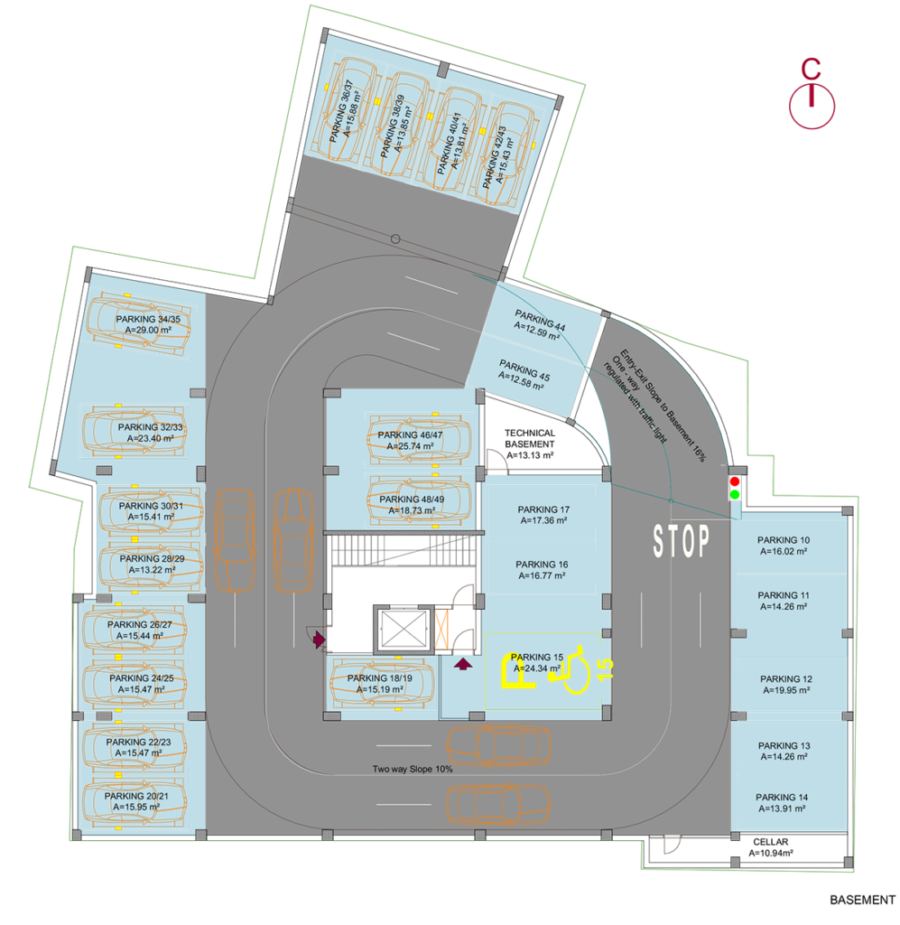 Parking / Basement – Lychnidos Residence